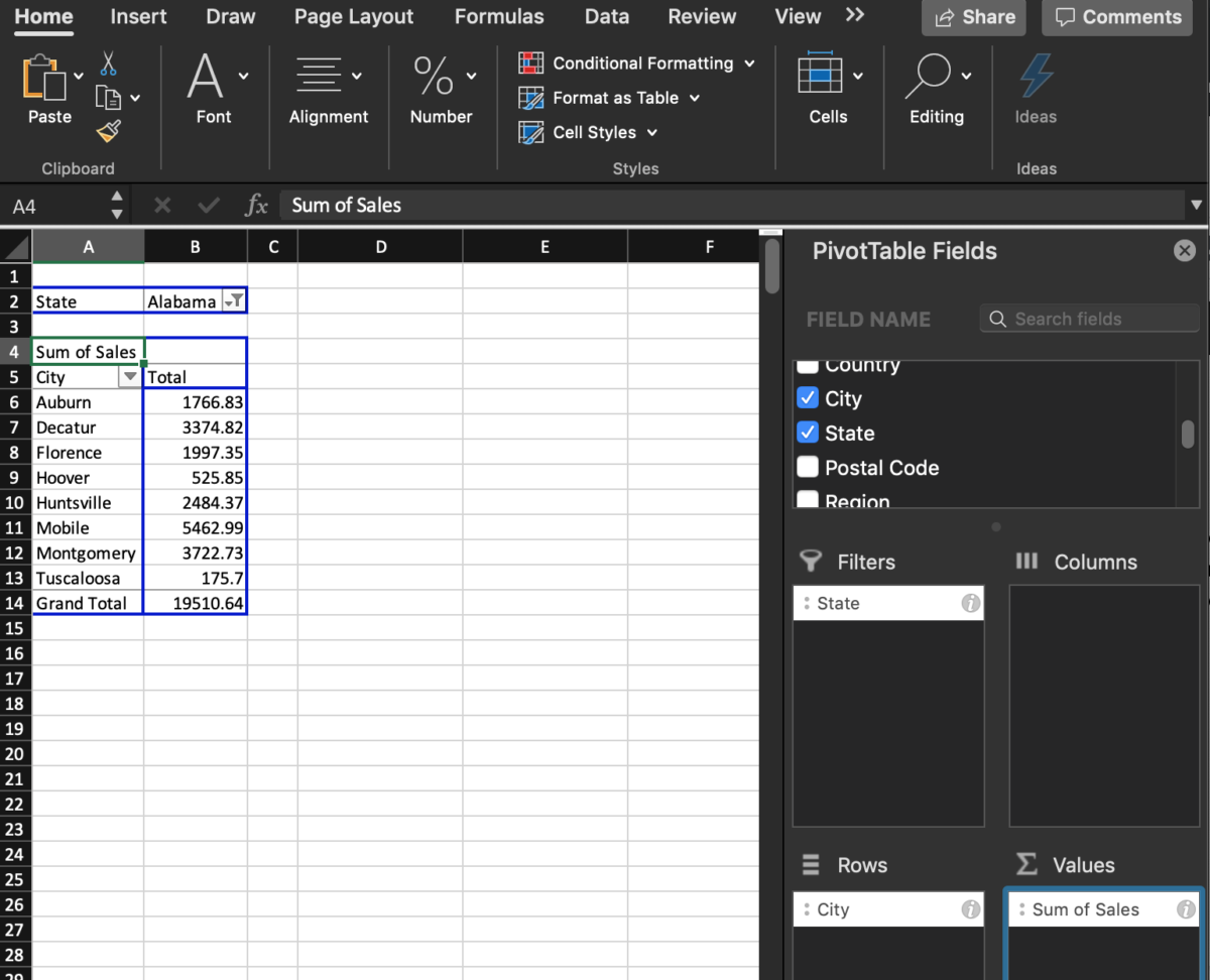 Use an Excel Pivot Table to Count and Sum Values - BatchGeo