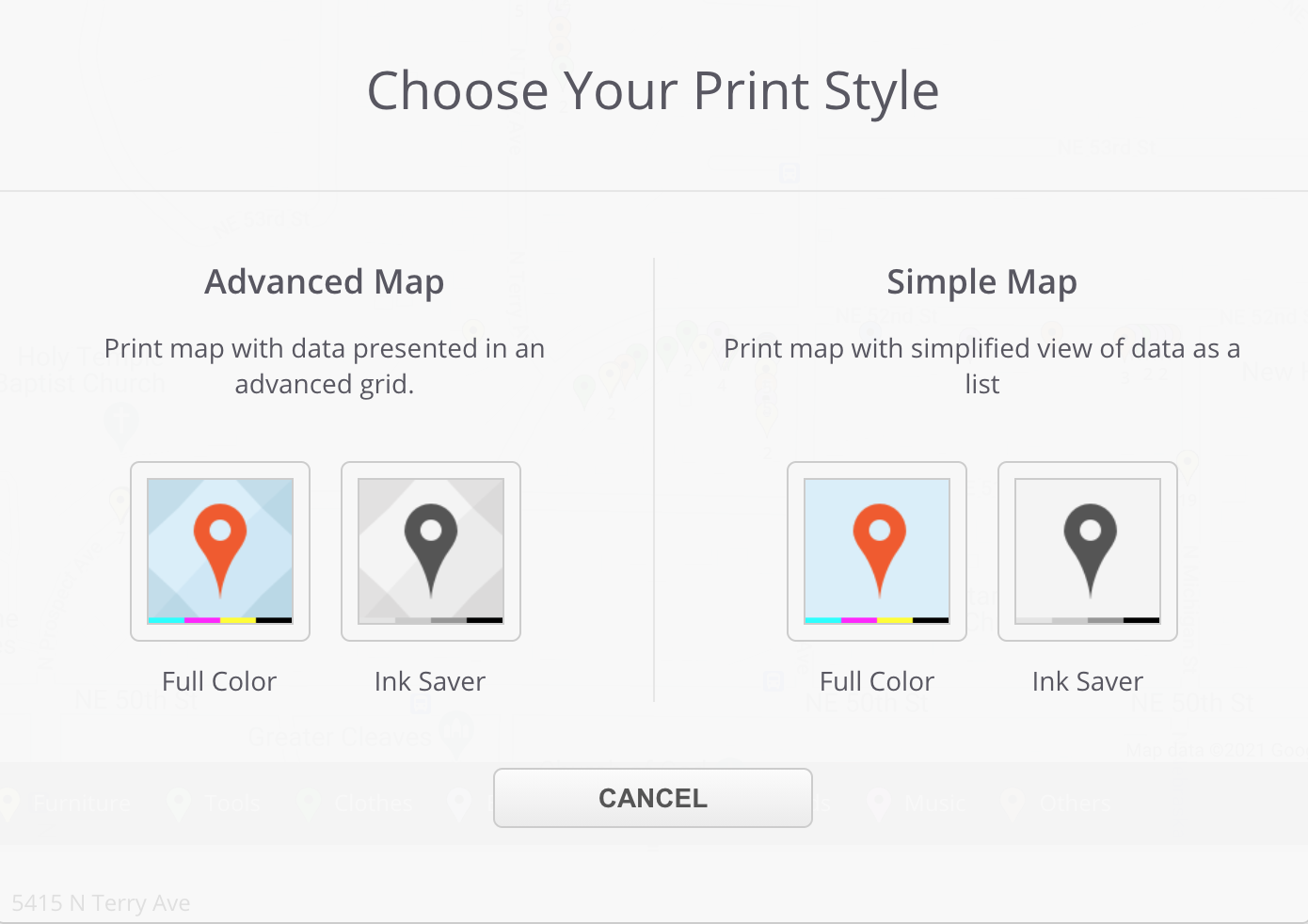 How Print a Custom Google Map - BatchGeo