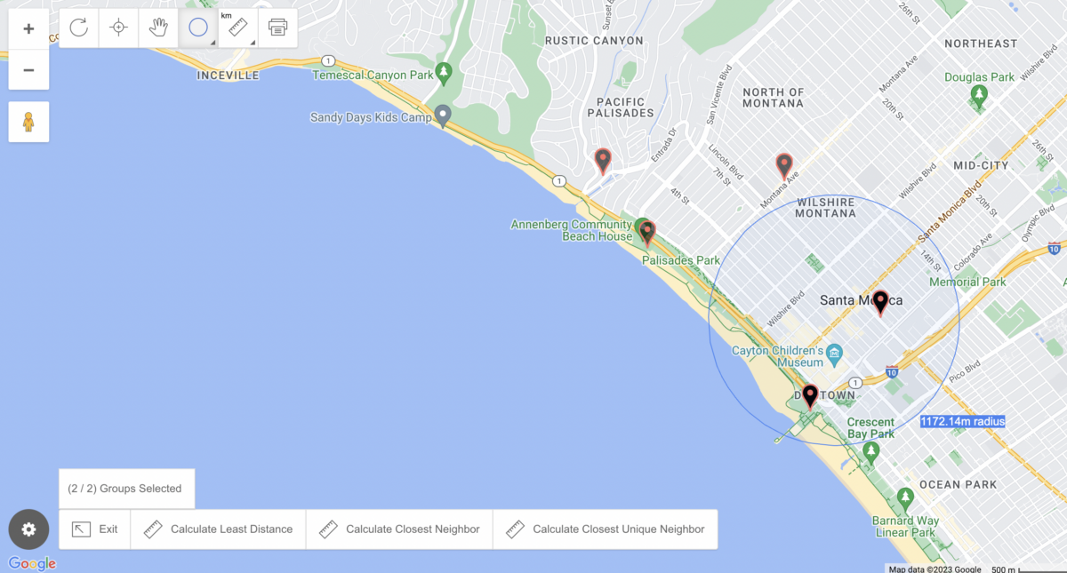 Calculating Distance Between Locations: BatchGeo Custom Maps